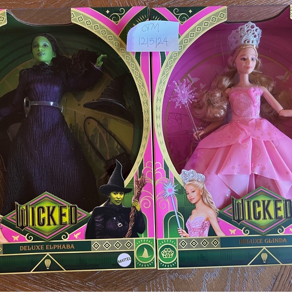 Mattel | Toys | 2nd Set Collectors Deluxe Wicked Elphaba Glinda Mattel ...